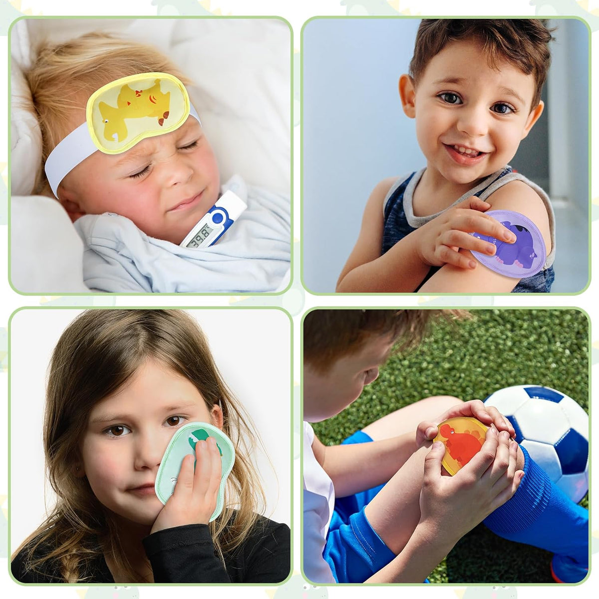 REVIX Kids Ice Packs for Boo Boos, 5 Gel Cold Packs for Injuries Reusa ...